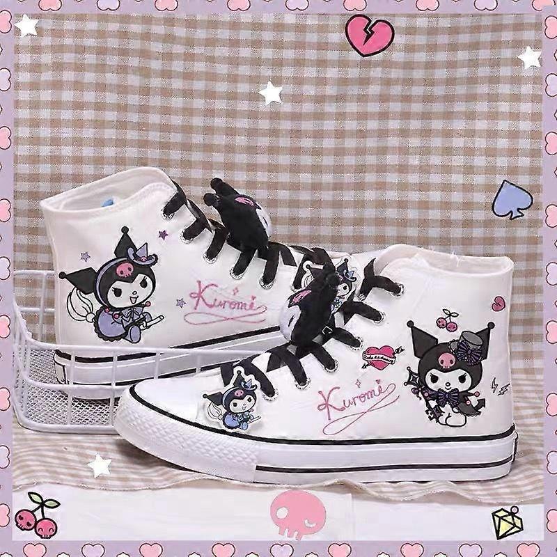 Sanrio Kawaii Kuromi Shoes Cinnamoroll My Melody Board Shoes for Girls ...