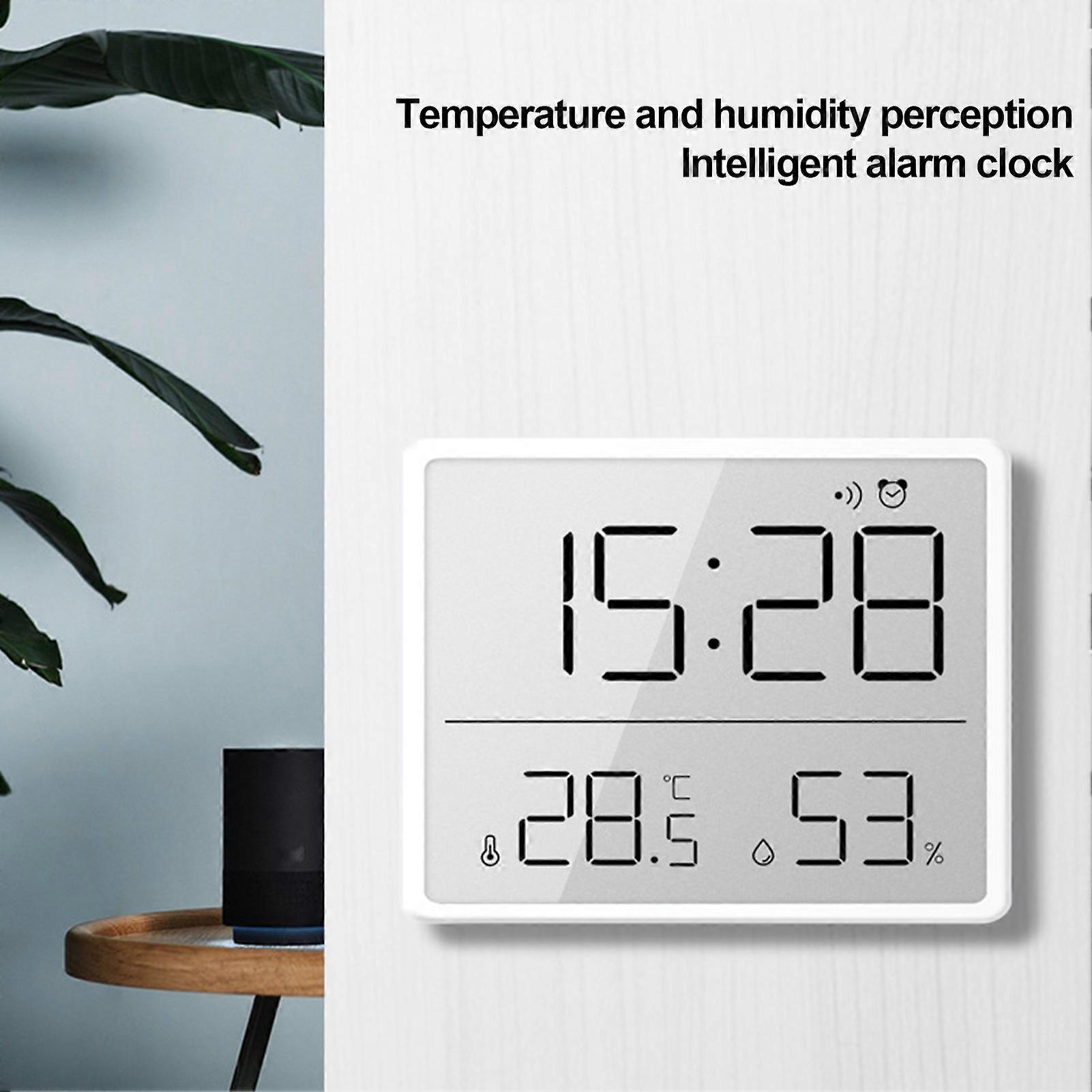 Electronic Clock Temperature And Humidity Large Screen Multifunctional ...