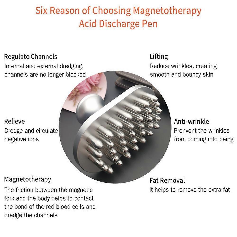 35 Head 7000Gs Magnetic Therapy Massage Comb Gua Sha Acupressure ...