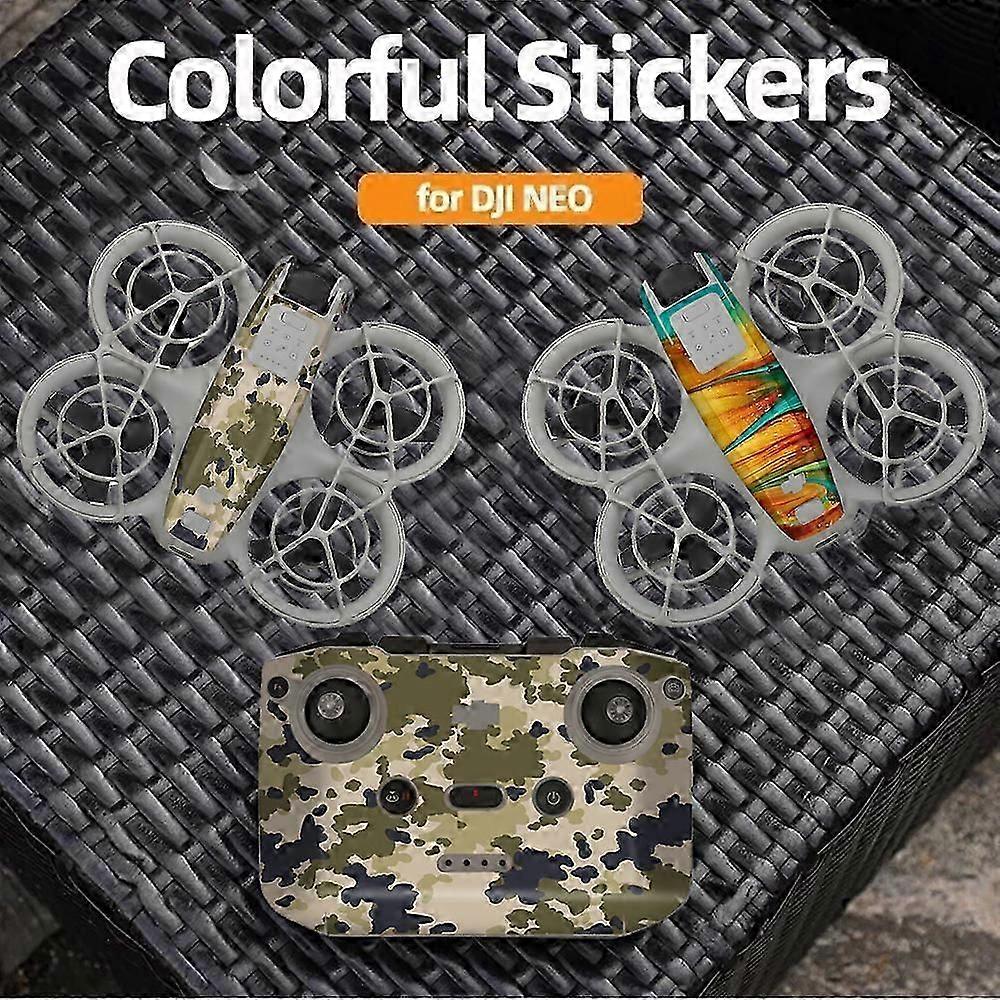 Scratch-proof Colored Stickers Protective Film For DJI NEO Drone RC ...