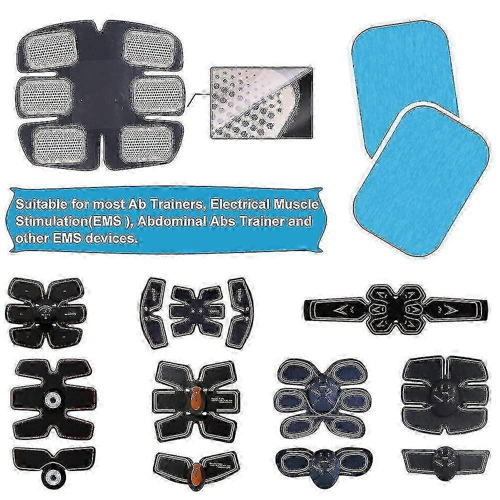 60 Pcs (30 Packs) Abs Trainer Gel Pads Muscle Toner Pads Replacement ...