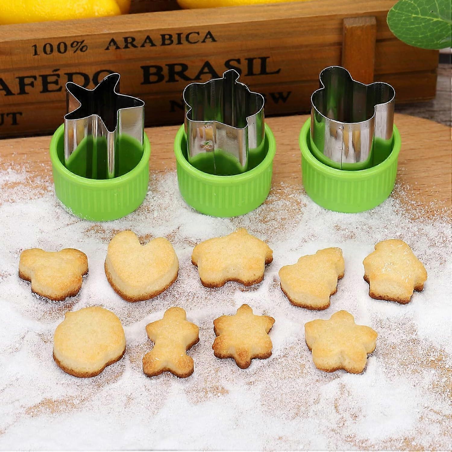 35 Pack Cookie Cutters, Mini Shapes for Baking and Decorating Treats ...