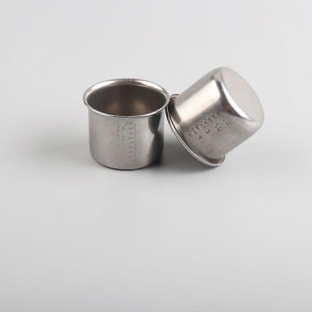 Kitchen Stainless Steel Measuring Cups, 2-piece Set Of 40ml Measuring ...
