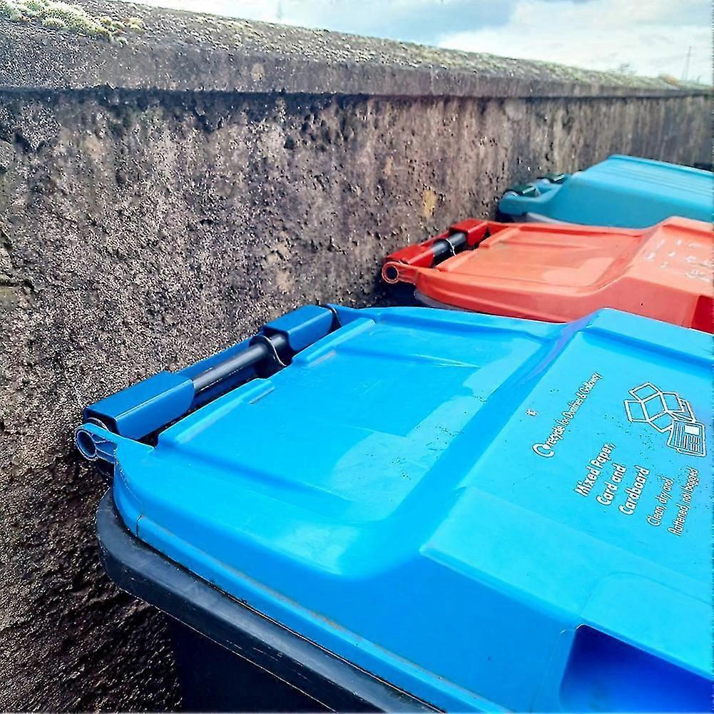 Steel Wheelie Bin Brackets Heavy-Duty Trash Can Rack for Secure Wall ...