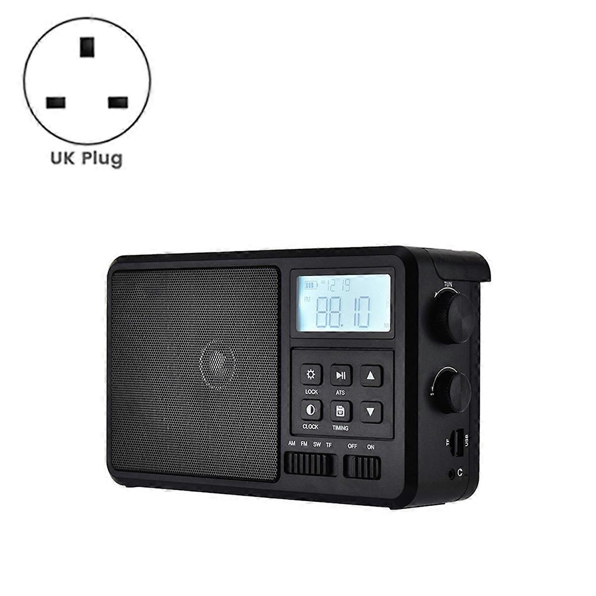 Portable Internet Radio Best Reception FM Bluetooth Radios Speaker LCD ...