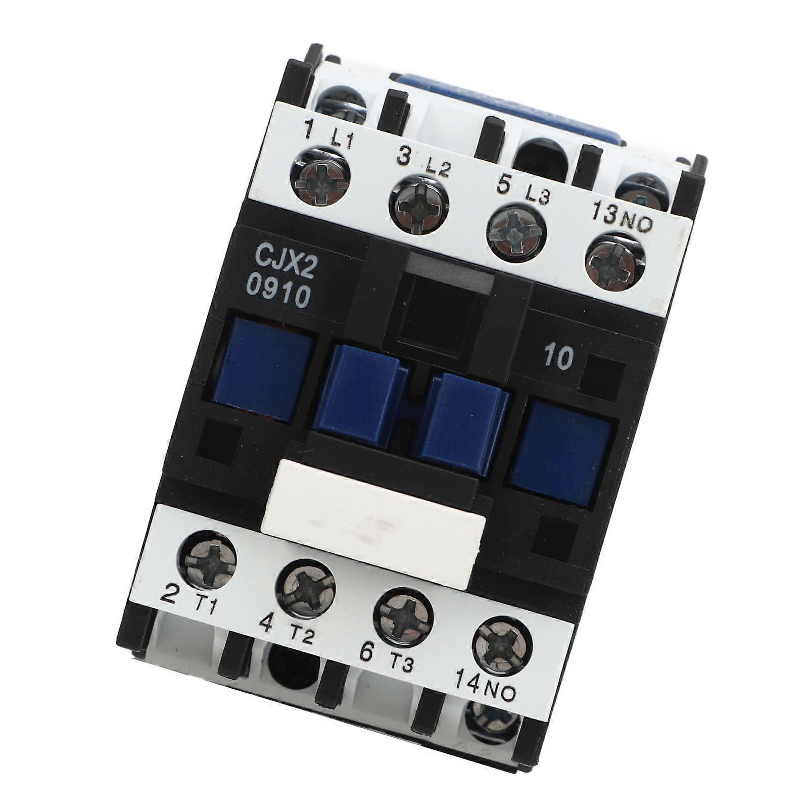 CJX2 0910 Electric Power Contactor 3 Phase Silver Contact with Din Rail ...