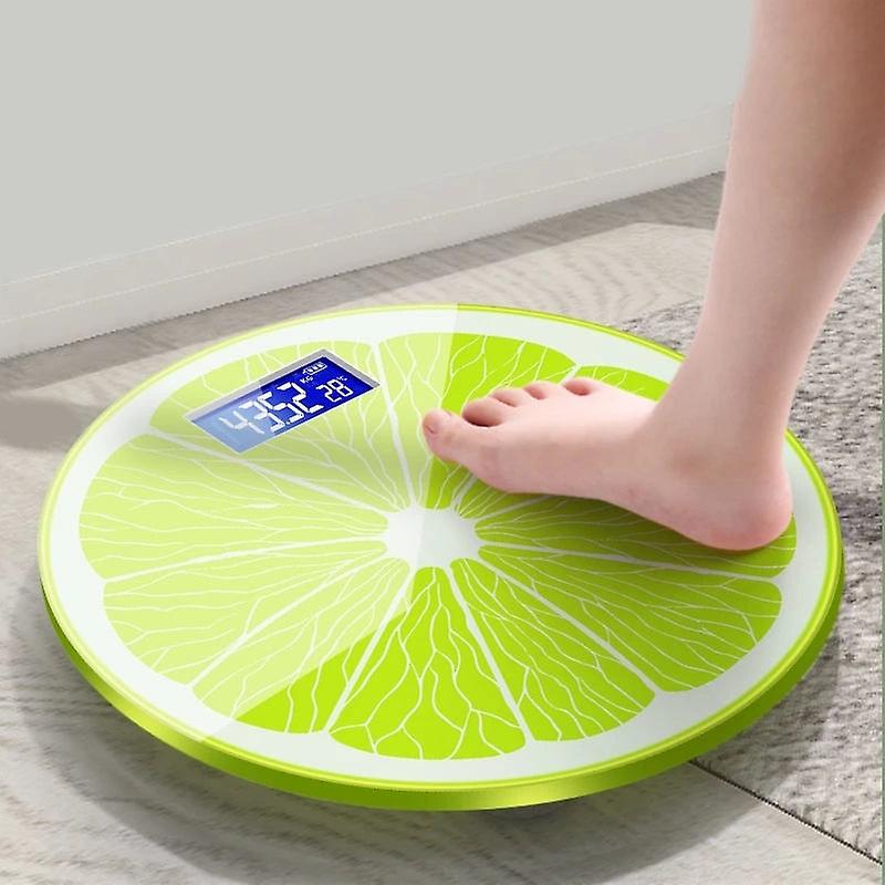 Cartoon Lemon Pattern Weight Scale For Weighing Body Electronic ...