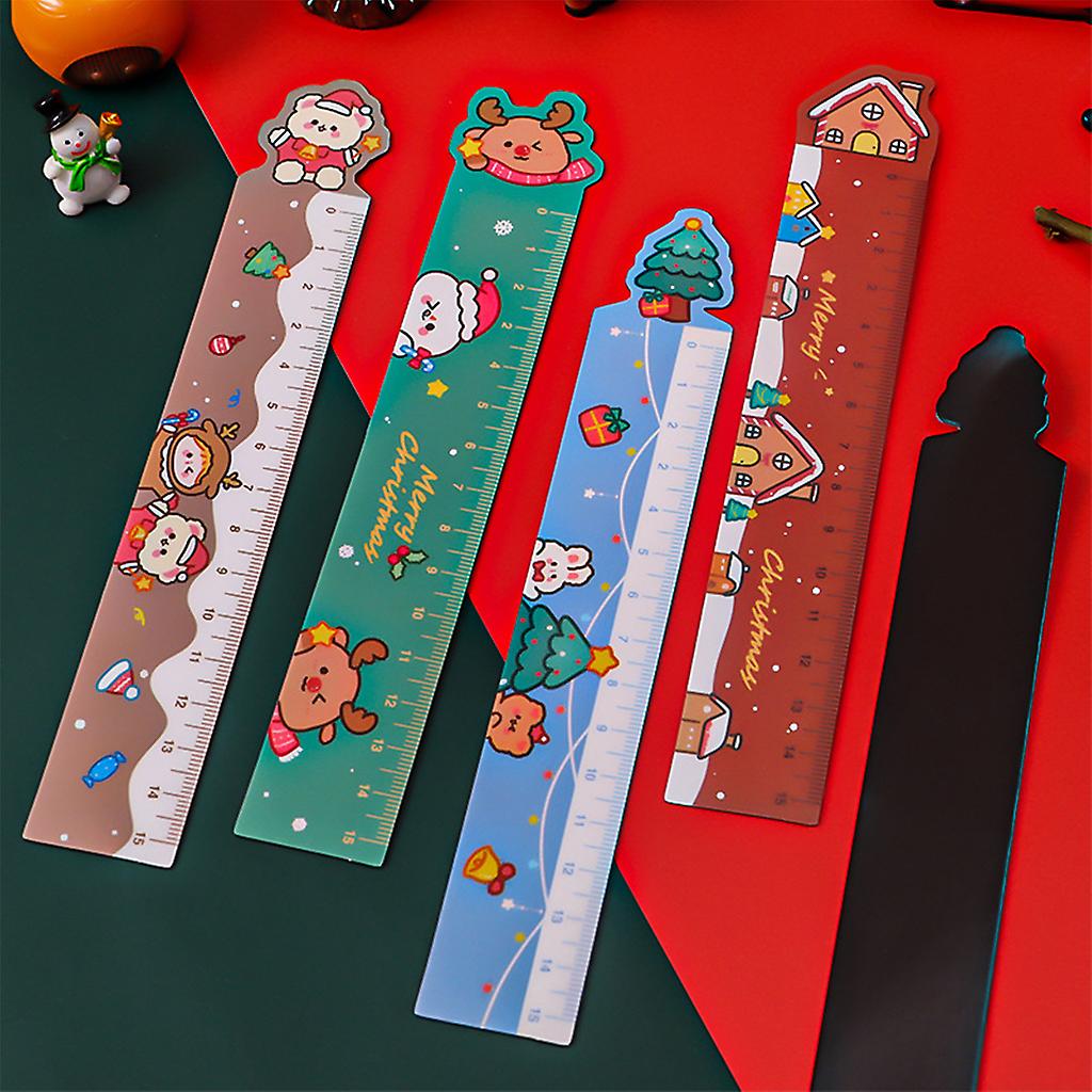 Cute Soft Ruler Christmas Cartoon Drawing Measuring Ruler Drawing ...