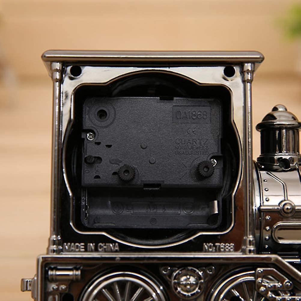 Retro Train Table Clock Vintage Engine Clock Novelty Locomotive Alarm ...