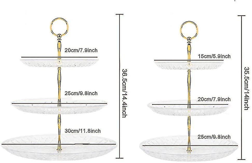 Cake D 3-tier Cake D Dessert D Tea Tiered Serving Platter Fruit Display ...