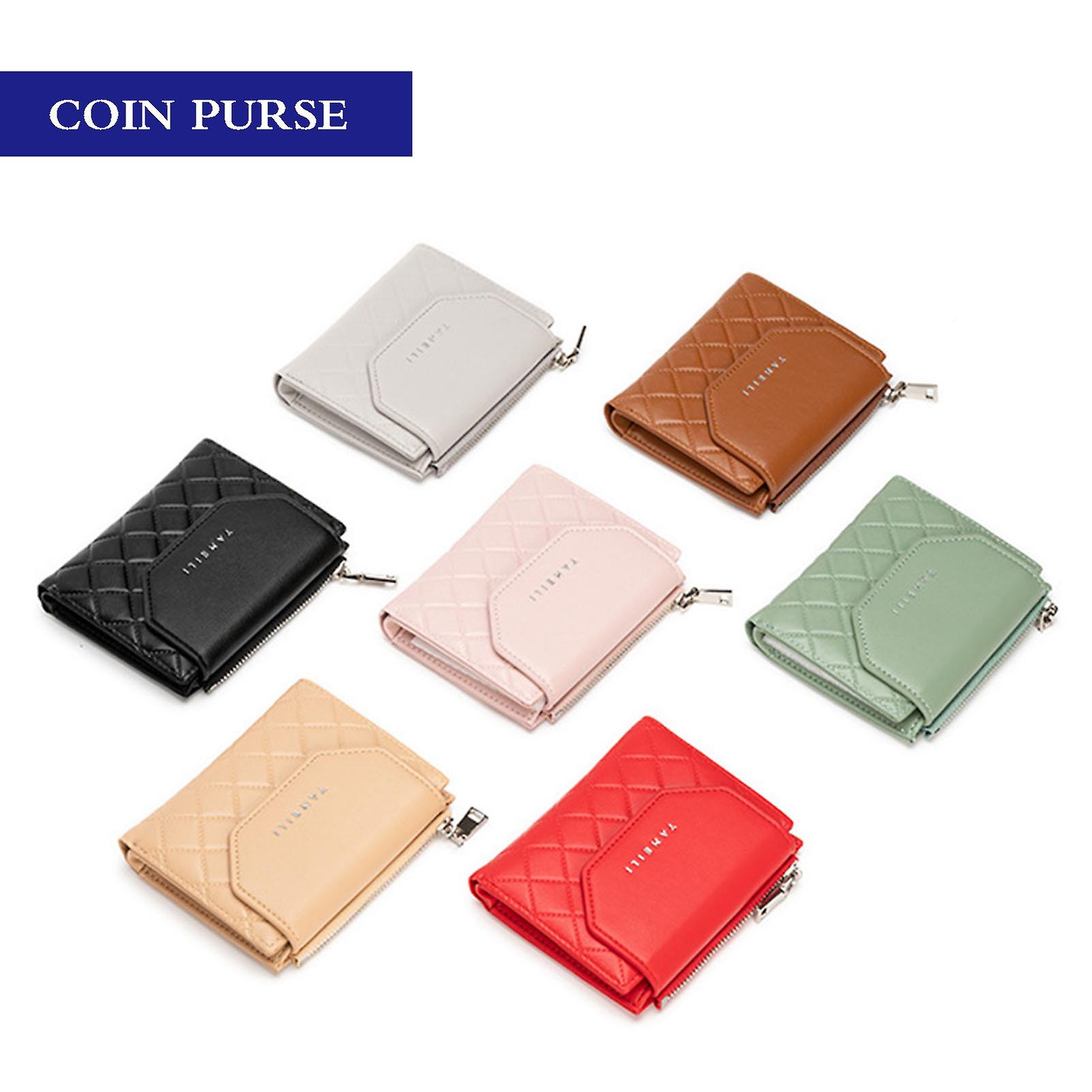Womens Bifold Wallet Multi Card Case Rhombus Purse With 3 Card Slots ...