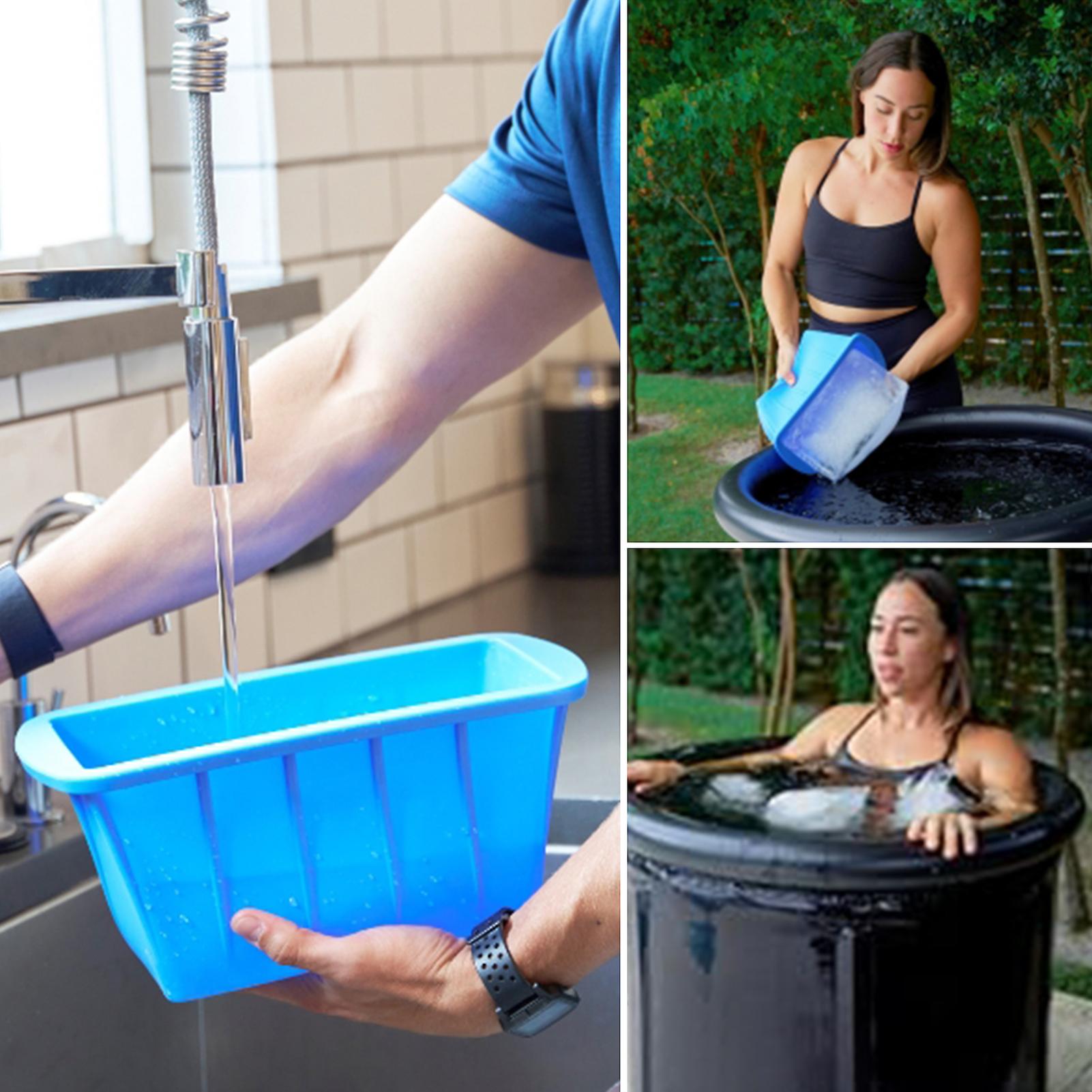 Ice Cube Mold Extra Large Ice Block Mold Reusable Flexible Silicone ...