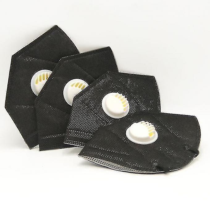 20 Pieces Respirator Mask Ffp2 Face Mask With Valve Black | Fruugo UK