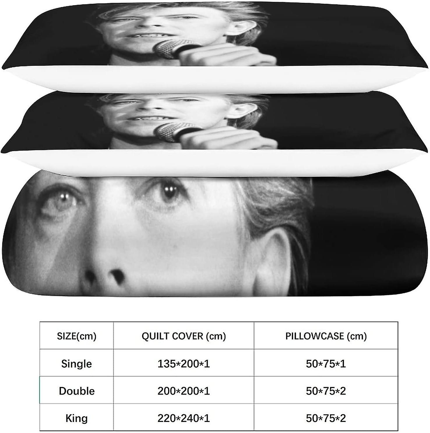 David Bowie Bedding Set Duvet Cover 3D Singer Pattern Comforter Cover ...