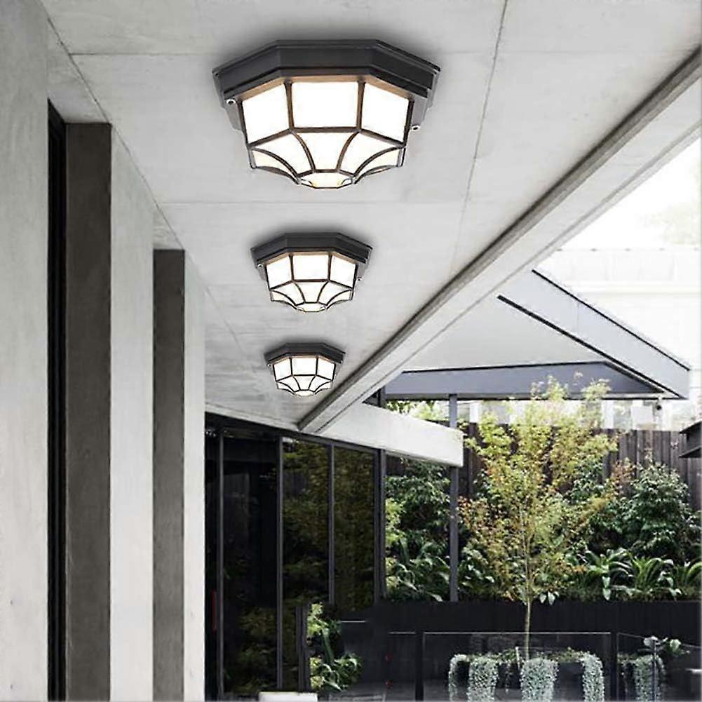 12 W Led Exterior Ceiling Light, Exterior Wall Light With Motion ...