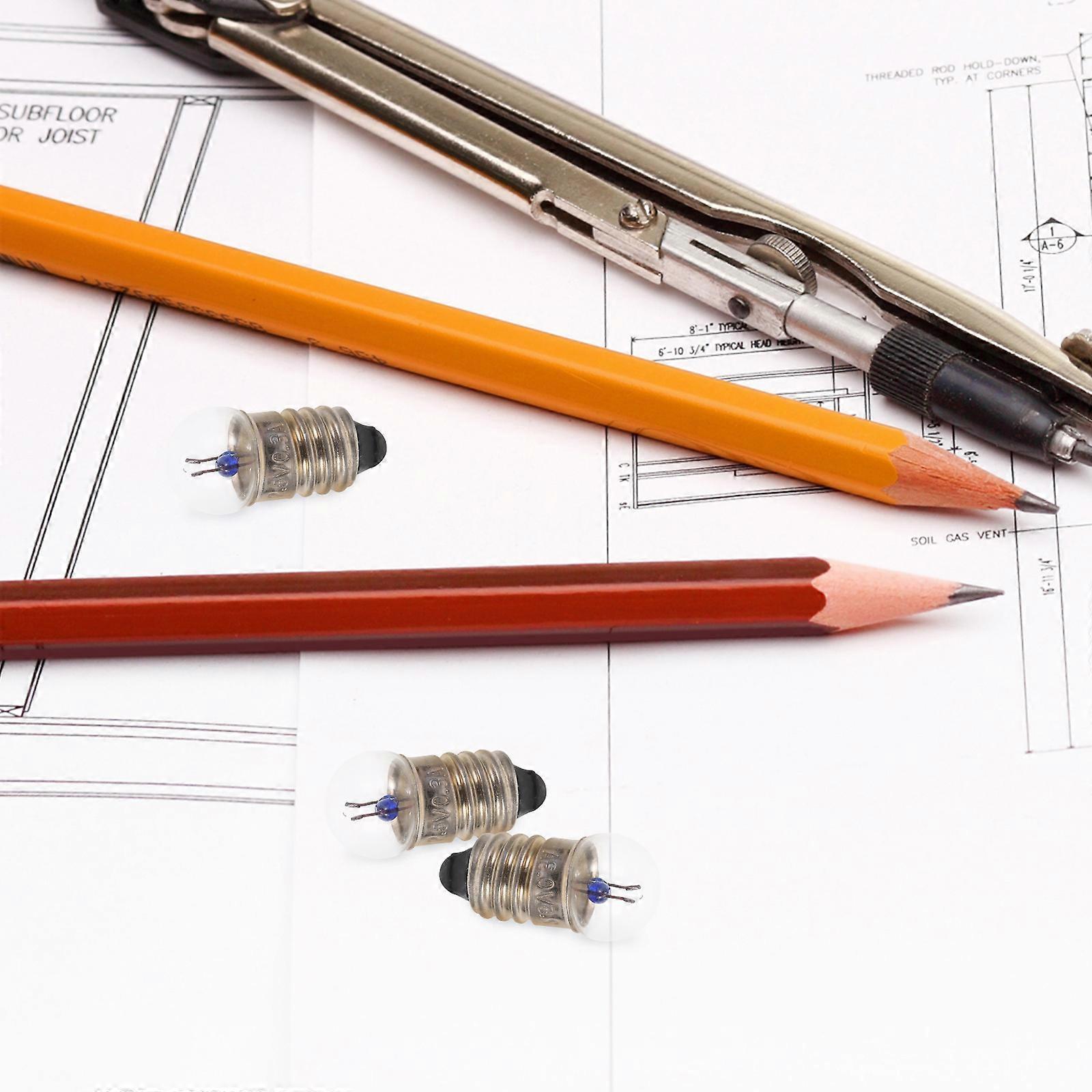 10pcs E10 Flashlight Small Electric Bead Light Bulb 2.5V 0.3A Student ...