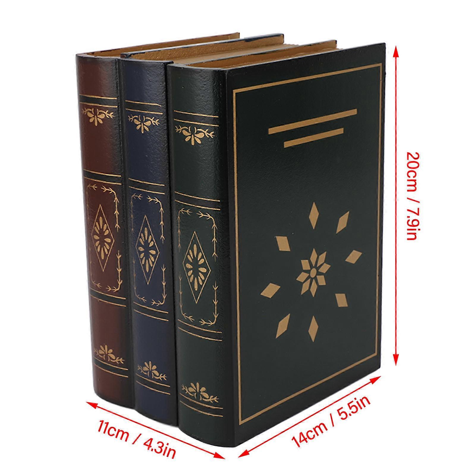 Book Shape Storage Box Antique Decorative Book Boxes Vintage Faux Fake ...