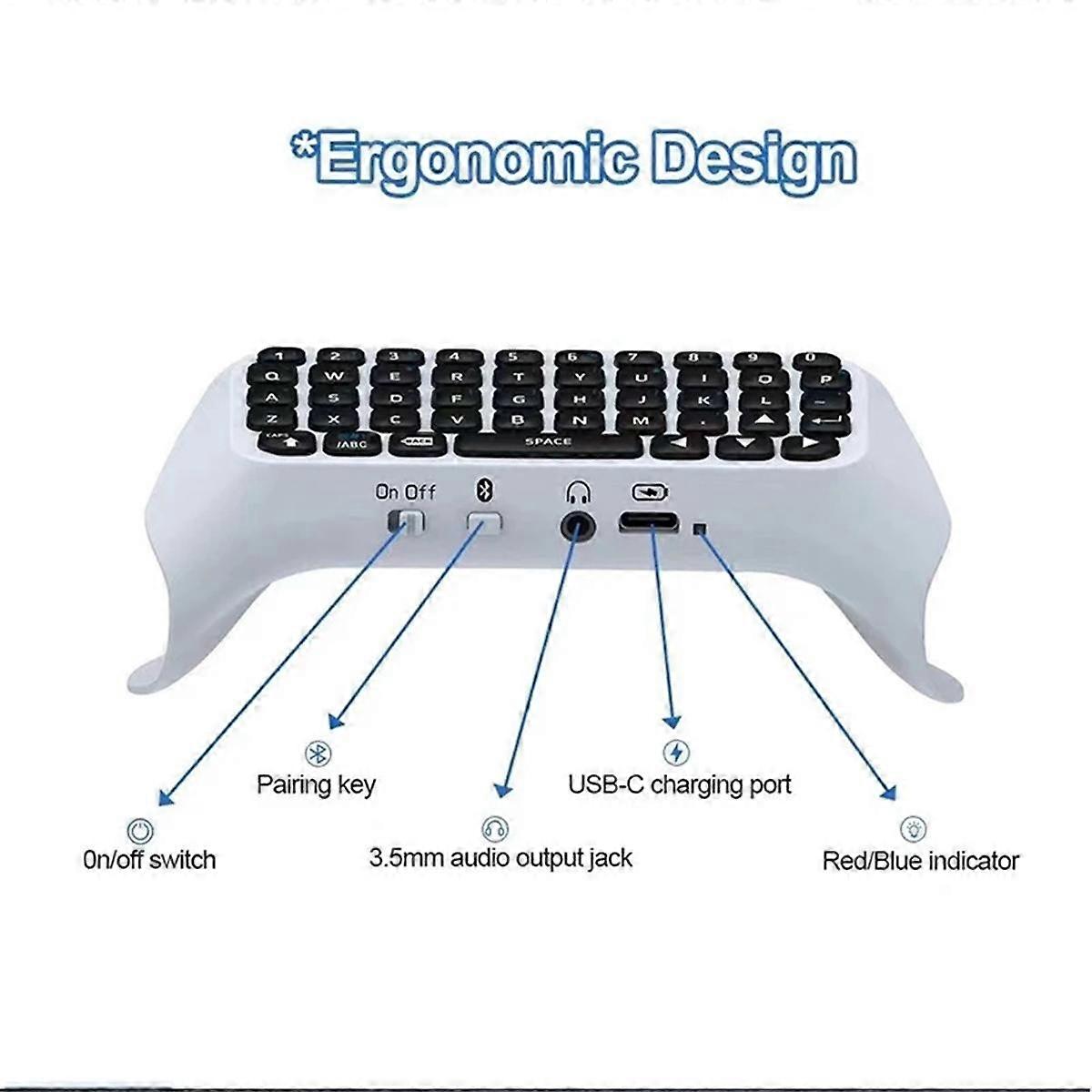 Wireless Keyboard for Console Bluetooth External Keyboard for ...