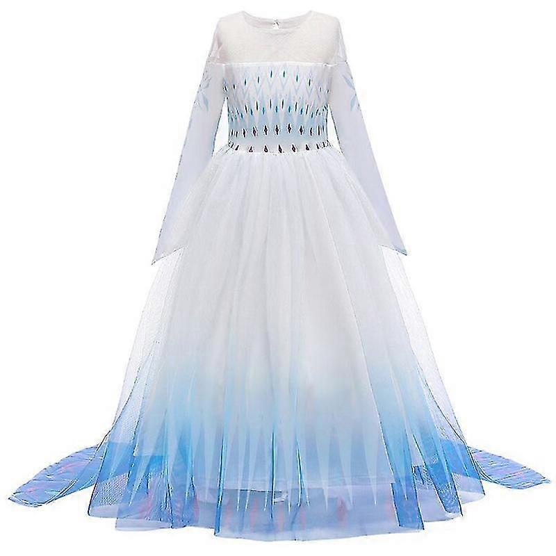 Kids Girl Frozen Queen Elsa Princess Dress Pageant Birthday Party Prom ...