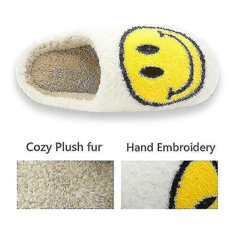 Slippers Smiley Face Slippers Women SSlippers Happy Face Slippers Retro ...