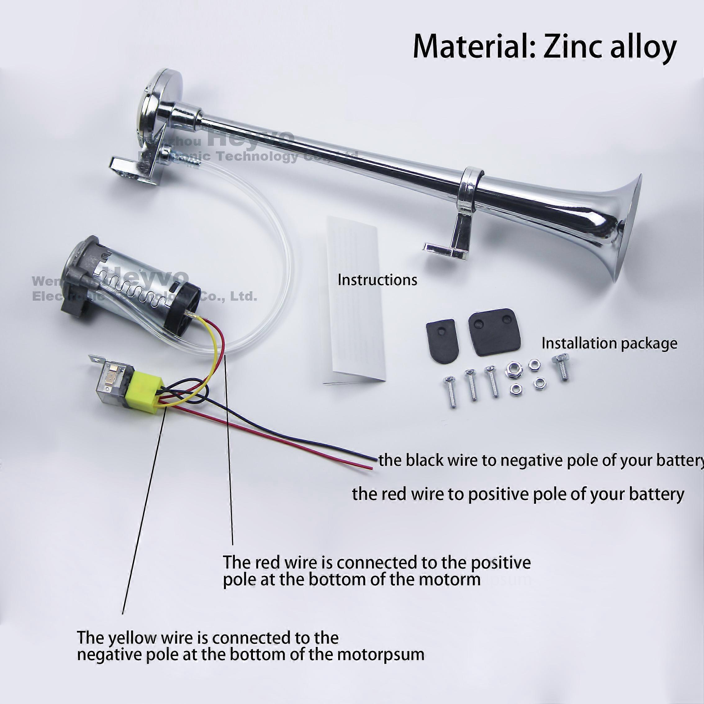 12V / 24V 17 inch 150DB air horn with compressor, car horn, truck horn ...