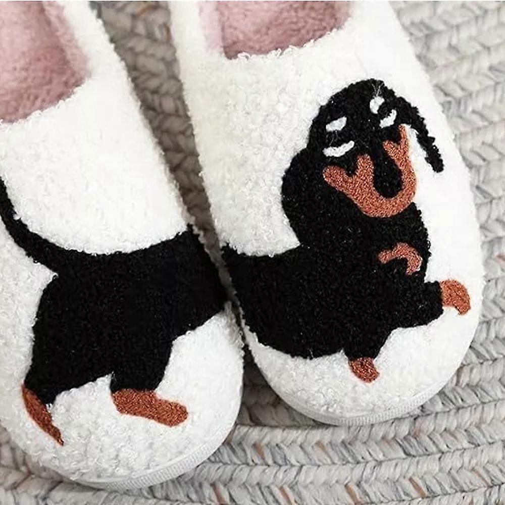 Dachshund Slippers for Women, Animal Cartoon Weiner Dog Slipper | Fruugo UK