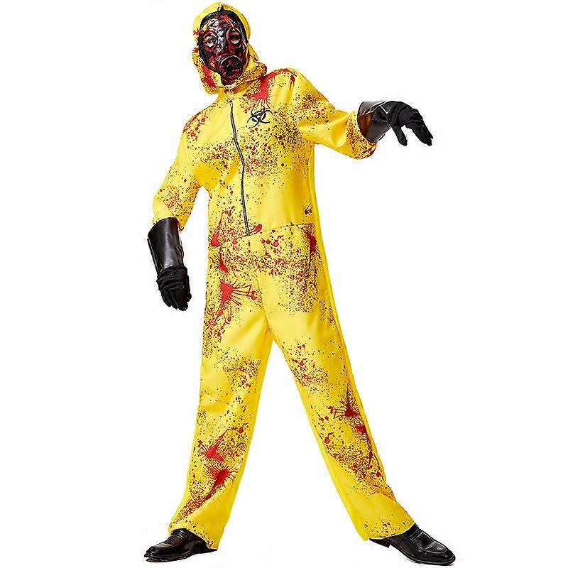 Halloween Zombie Costume Nuclear Radiation Adult Mutant Zombies Waste ...