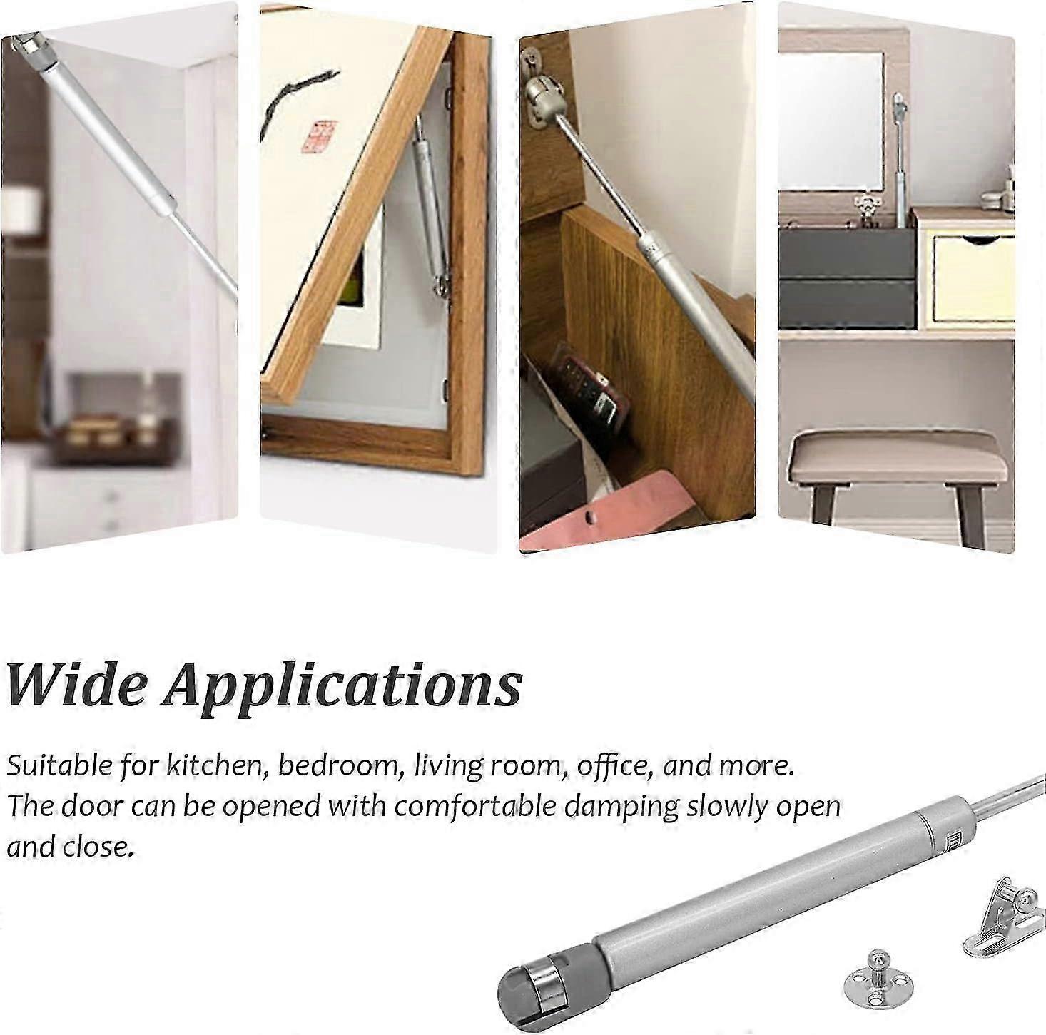 Gas Strut, 2 Pcs Slow Close Hinges, Soft Close Gas Spring, Lift Stay ...