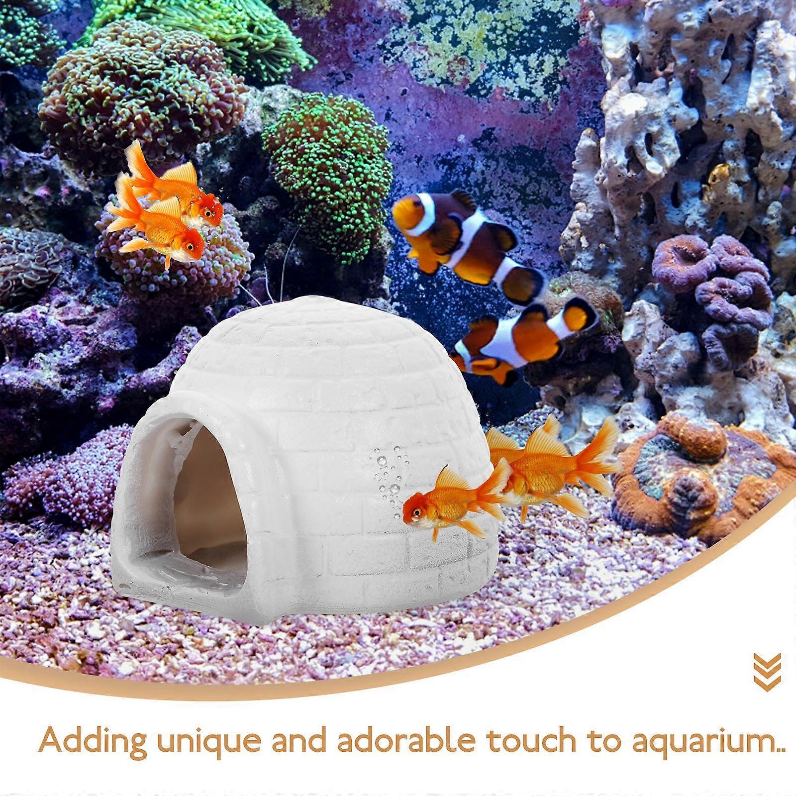 Simulated Igloo Polar Model Igloo Figurine Fish Tank Hideout Polar ...