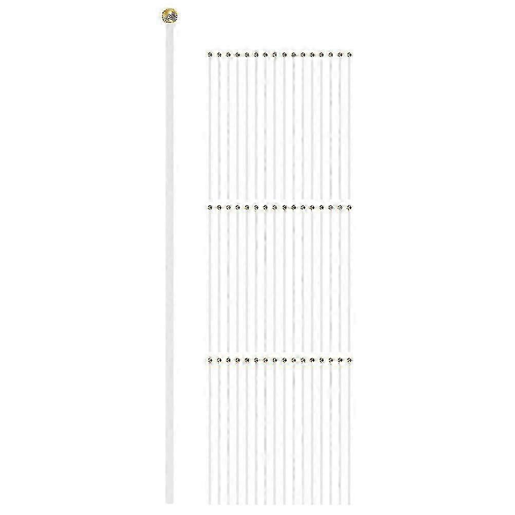 100pcs Plastic Flag Sticks Diy Flag Pole Plastic Sticks Sporting Events ...