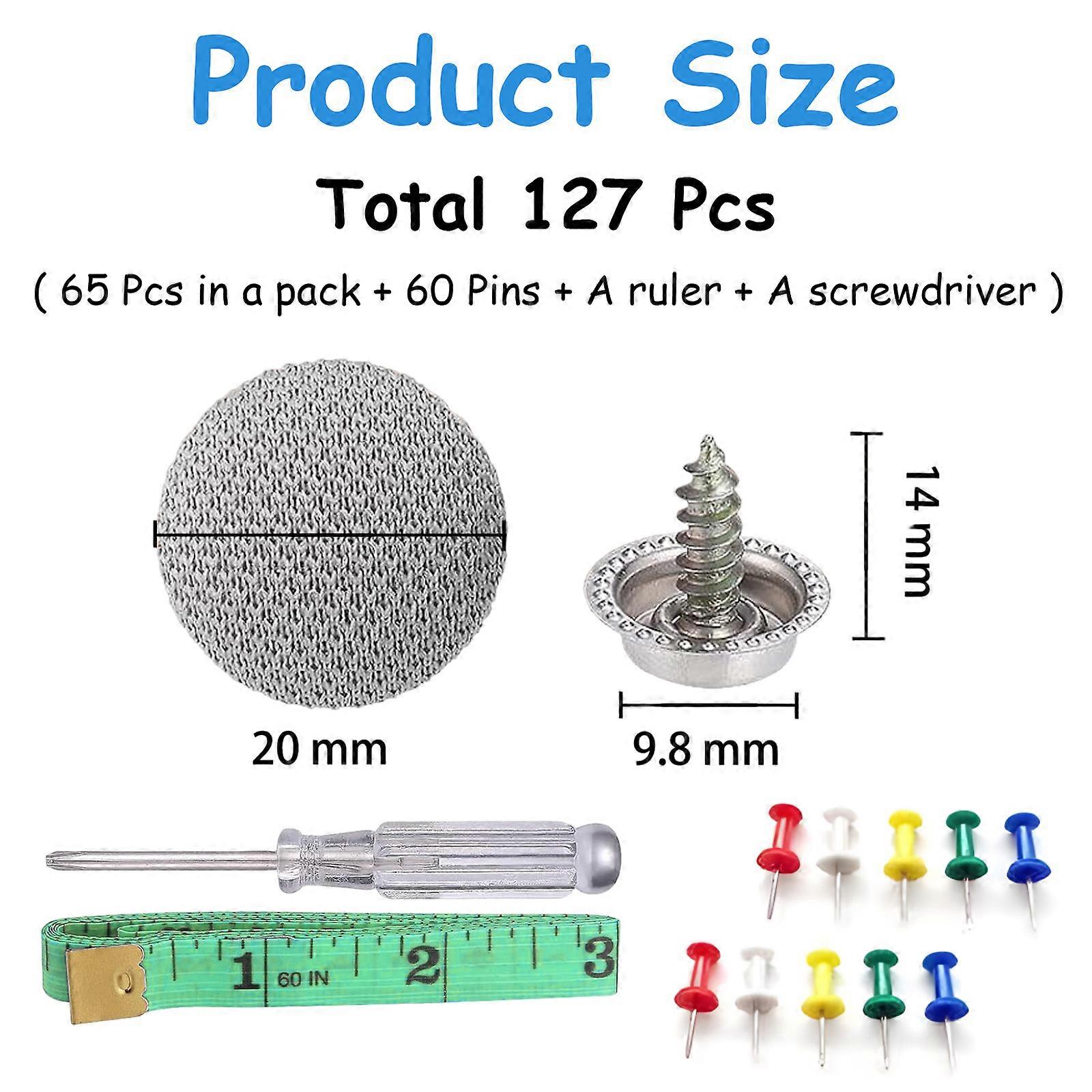 65 PCS Car Headliner Repair Kit, Car Roof Headliner Repair Button, Car ...