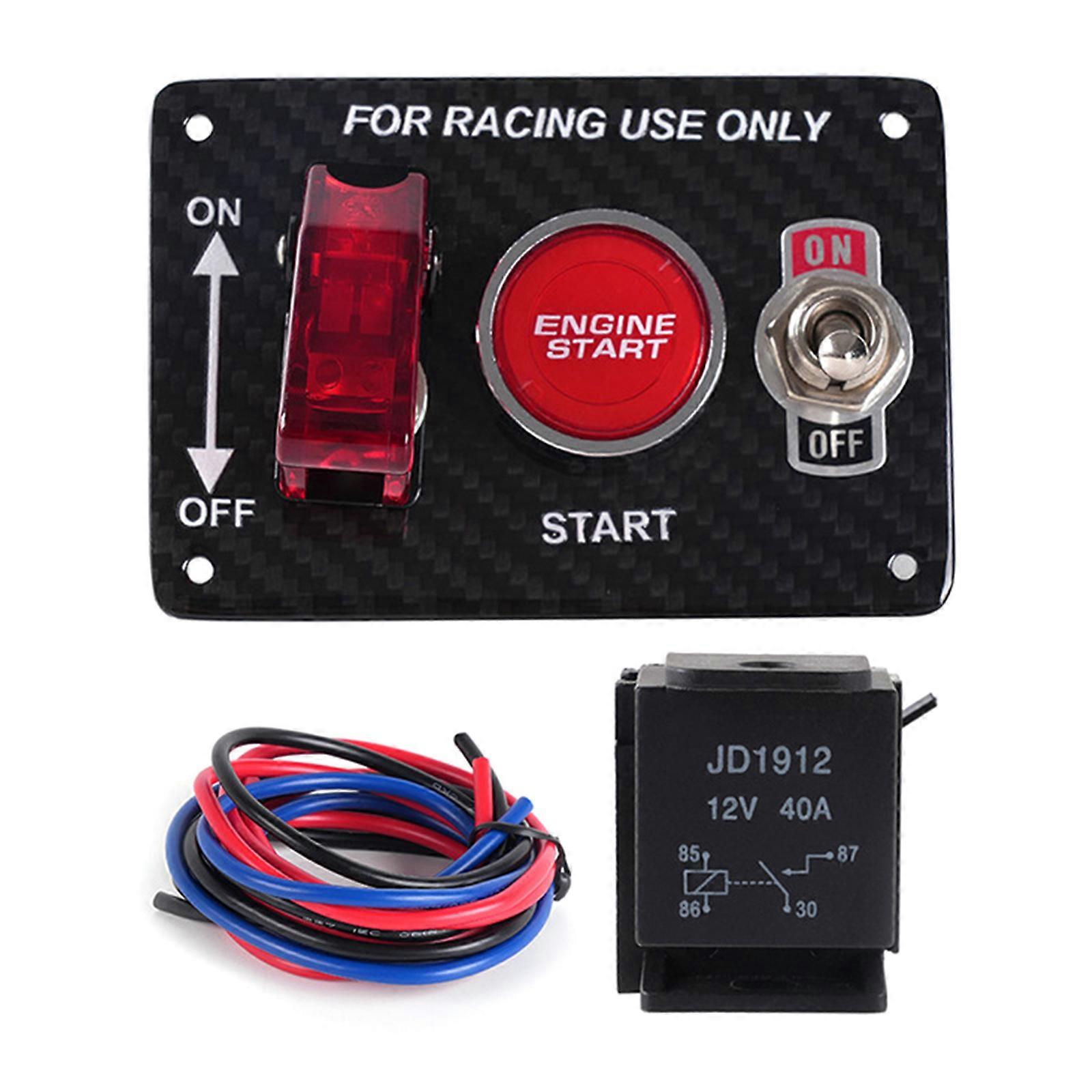 Competitive Car Ignition Switch Panel with Relays Wiring Harness, Start ...