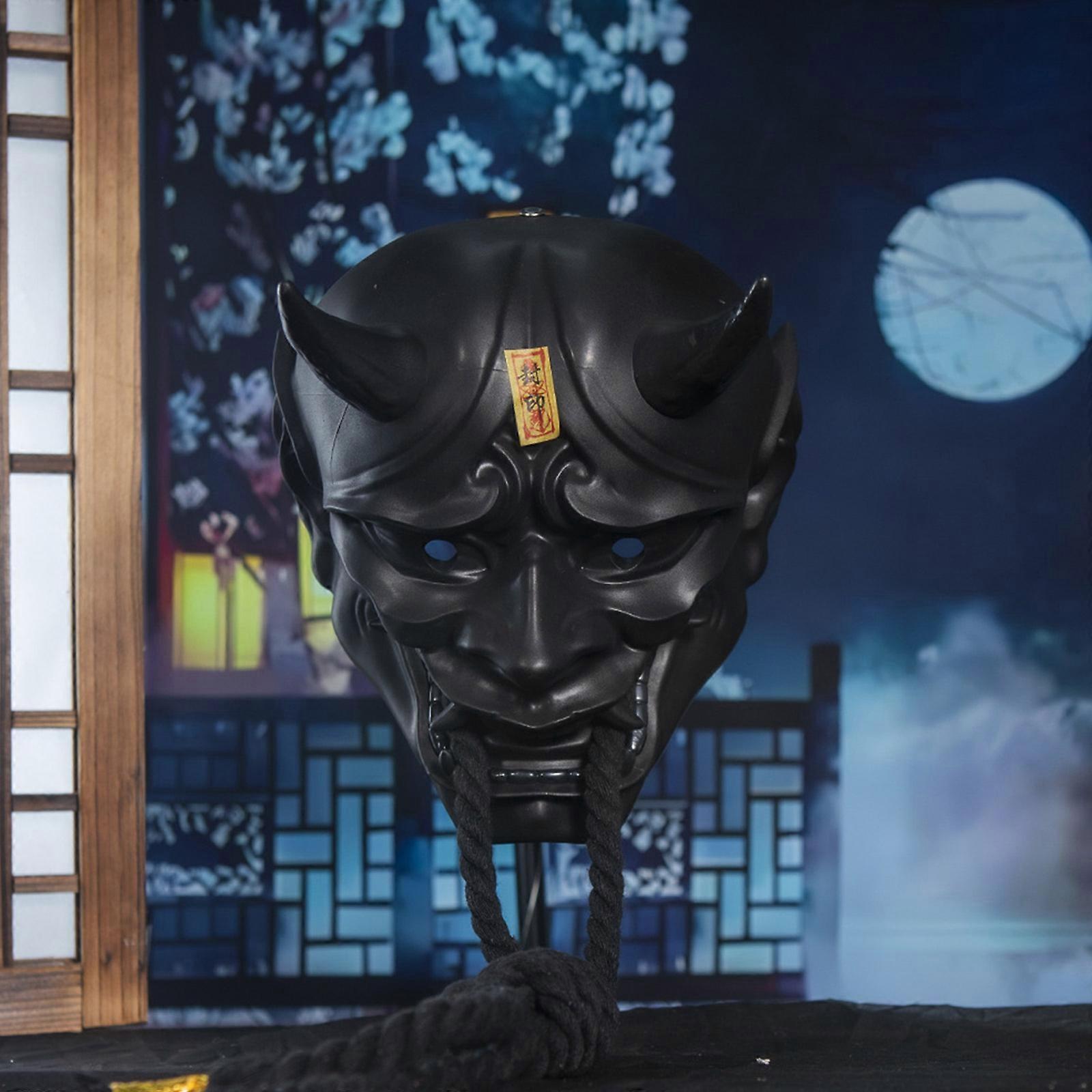 Halloween Costume Mask Japanese Mask Demons Mask Scary Cosplay Mask ...