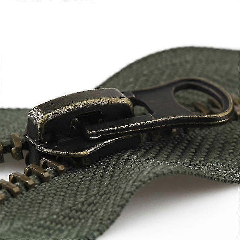 1PC DIY Sewing Double Slider Long Zip Open Ended Jacket Metal Zipper ...