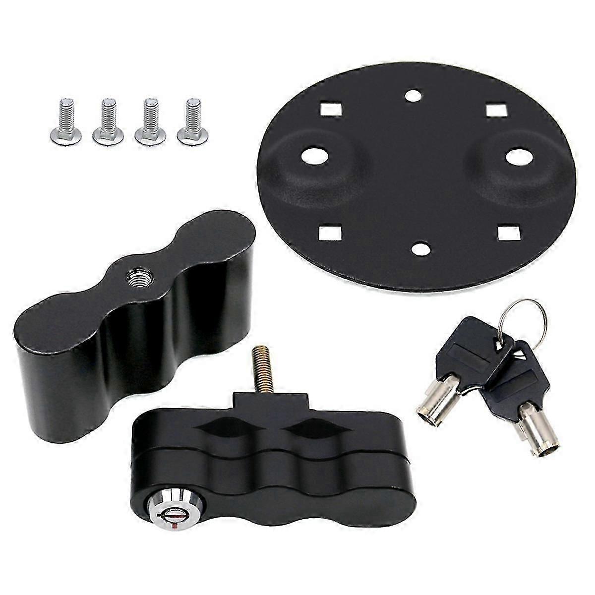 Pack Mount Lock, Locking Pack Mount with Backing Plate Base and 2 Keys ...