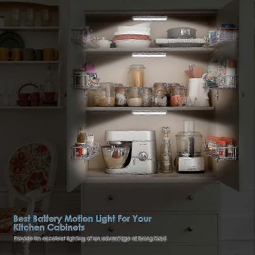 3 Pack Upgraded Usb Rechargeable 10 Led Magnetic Motion Sensor Light ...