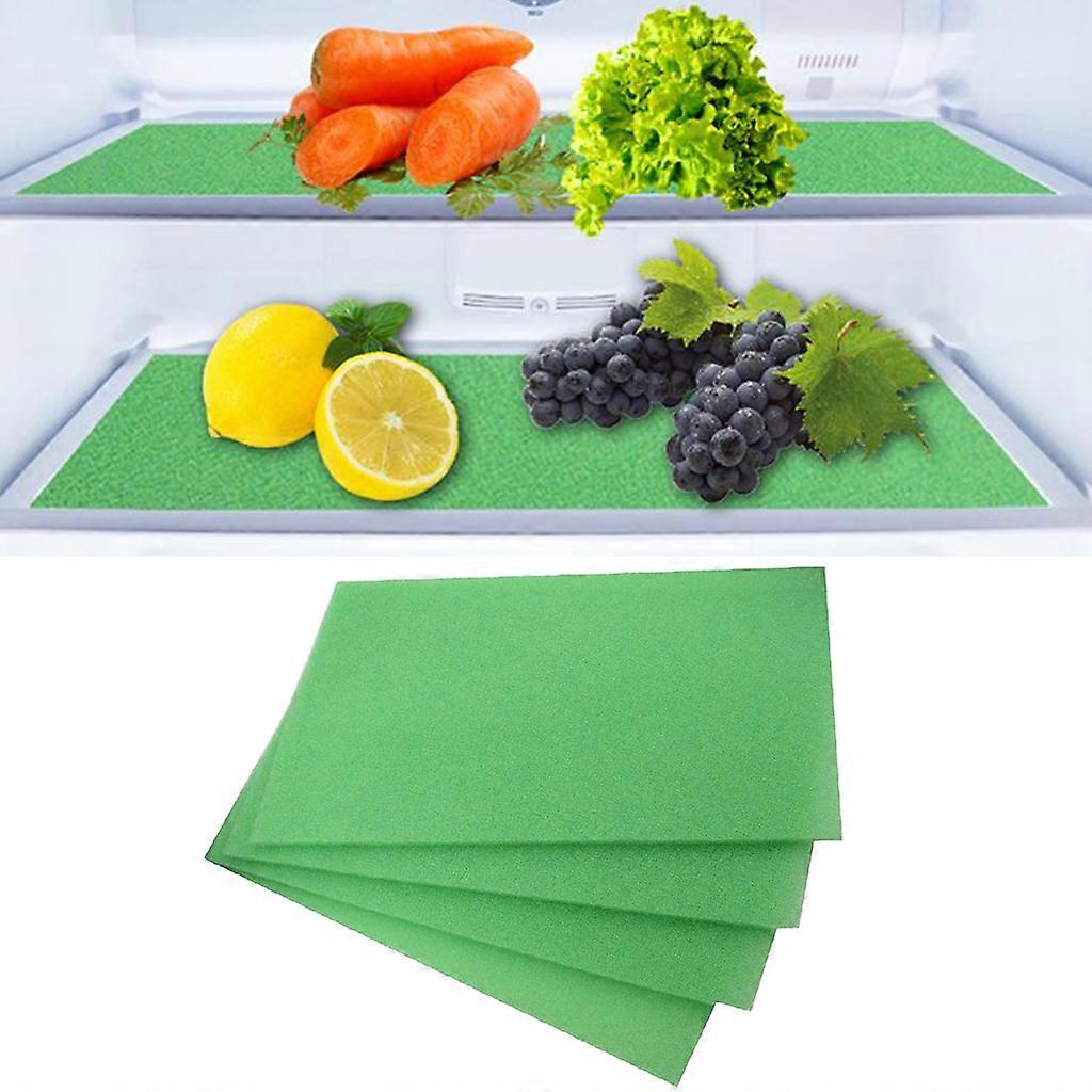 4pcs Refrigerator Drawer Absorbent Filter Sponge Mildew Proof Fruit ...