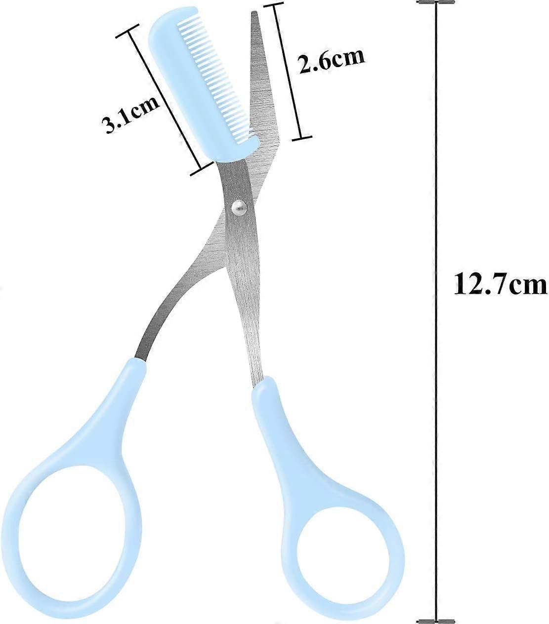 Eyebrow Trimmer Scissors with Comb, Professional Precision Trimmer ...