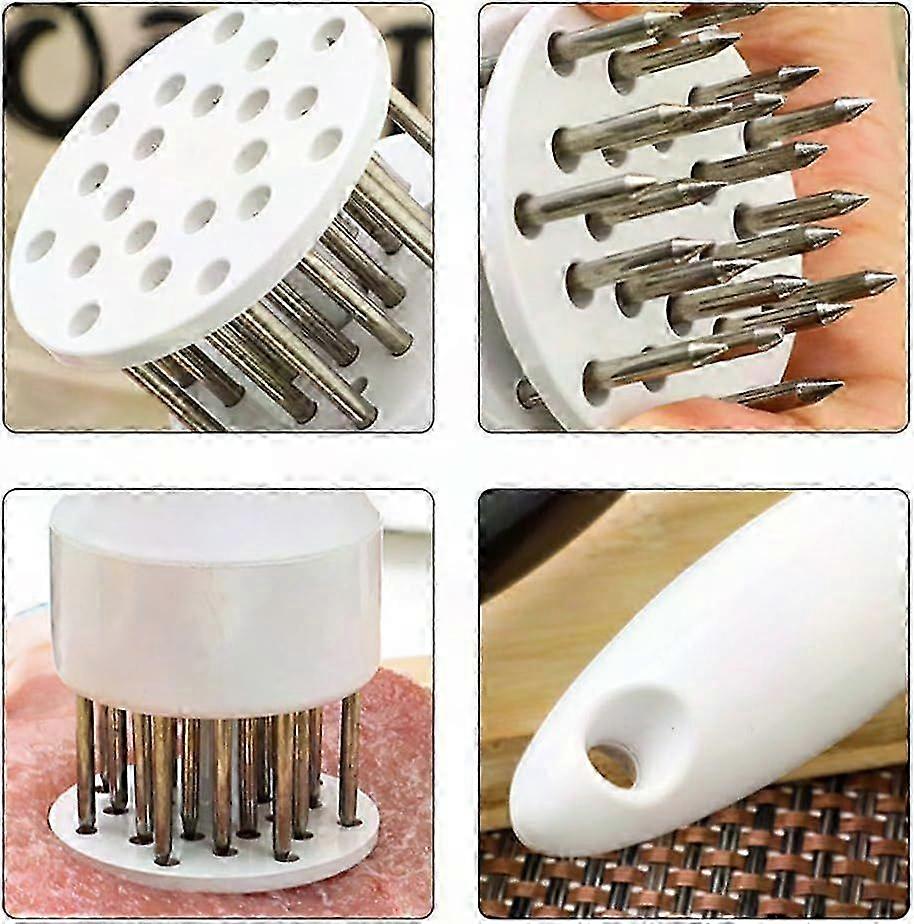 Dual Meat Tenderizers with 21 Blades - Premium Kitchen Tool for ...