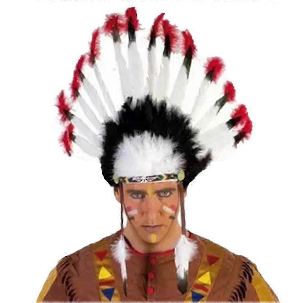 2025 Native American Chief Headdress Cosplay Indian Costume Artificial ...