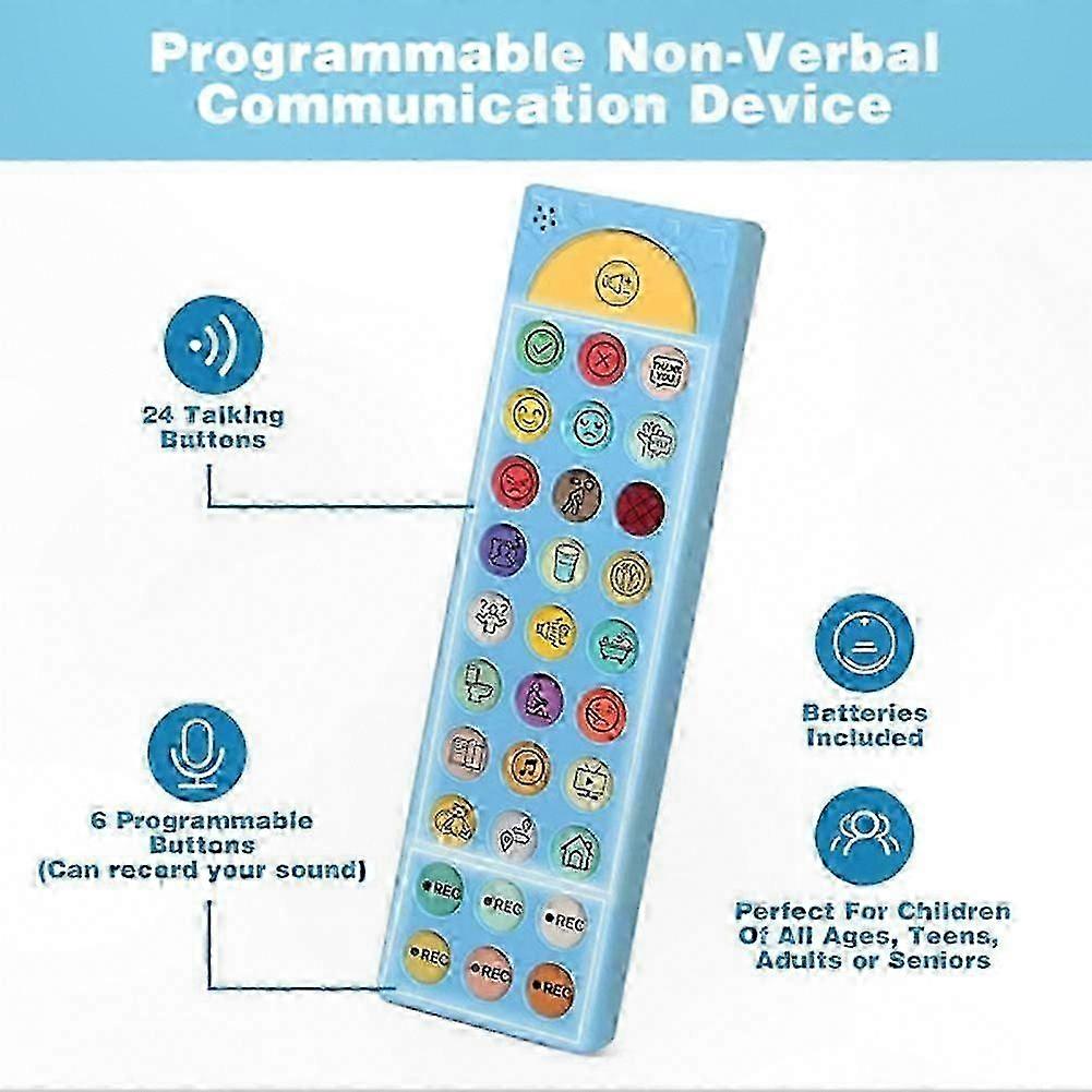 Speech Therapy Communication Tool with 6 Programmable Buttons for ...