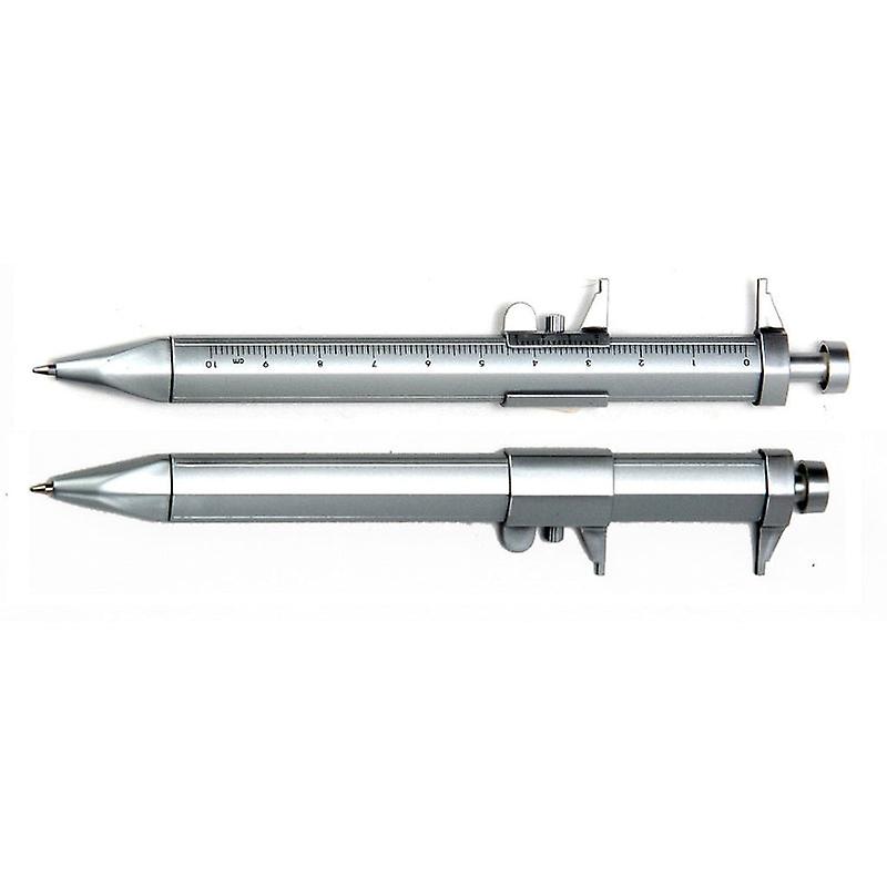 Plastic Ballpoint Pen Vernier Caliper Ruler 10cm Metric Precision Dial ...