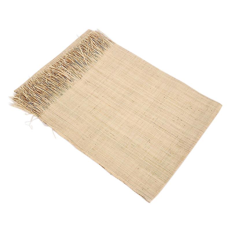 Natural Real Raffia Mat Handmade Weaving Rope Rattan Material Webbing ...