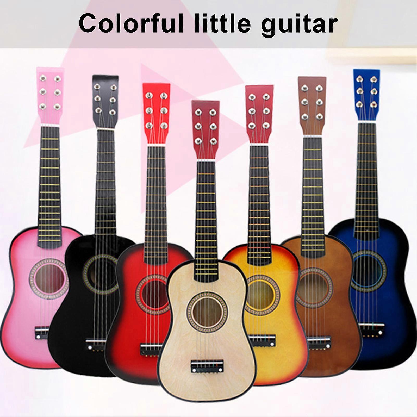 23-Inch 6 Strings Children Guitar Smooth Edge Wood Educational MIni ...