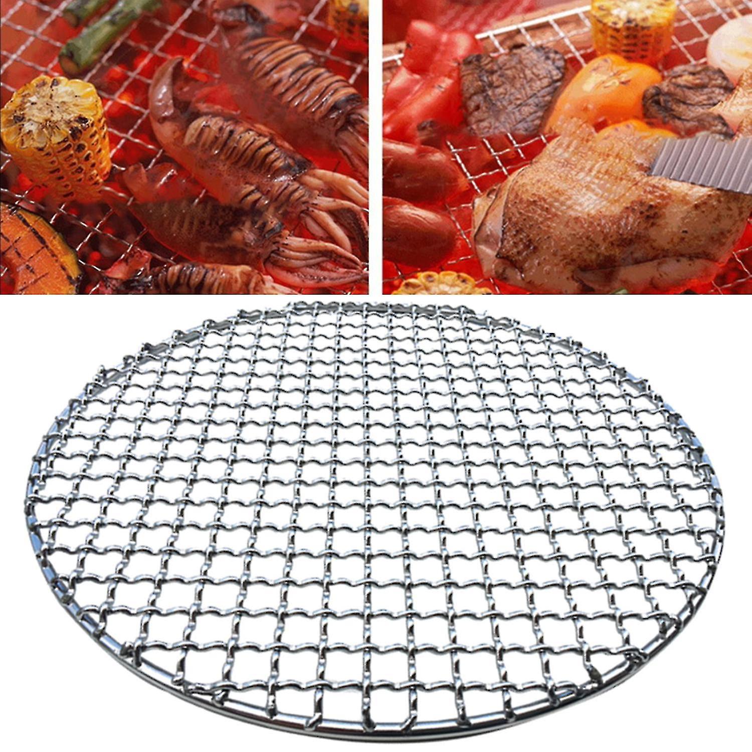 Barbecue Mesh Rustproof Roast Stainless Steel Stackable Design Round ...
