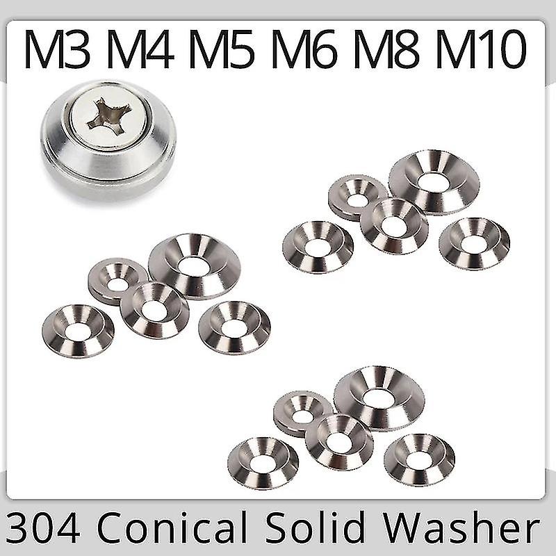 Arandela avellanada M3 M4 M5 M6 M8 M10 Junta plana sólida cónica Cónica ...
