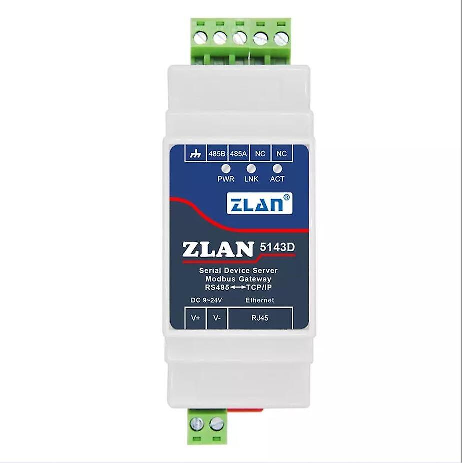 Zlan5143d Din Rail Mounting Rs485 Serial Port Tcp/ip Ethernet Converter ...