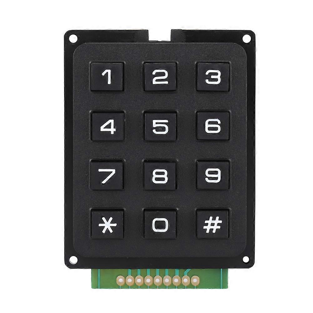 Keyboard Modules with 12 Keys 3x4 Push Buttons External Keypad for MCU ...
