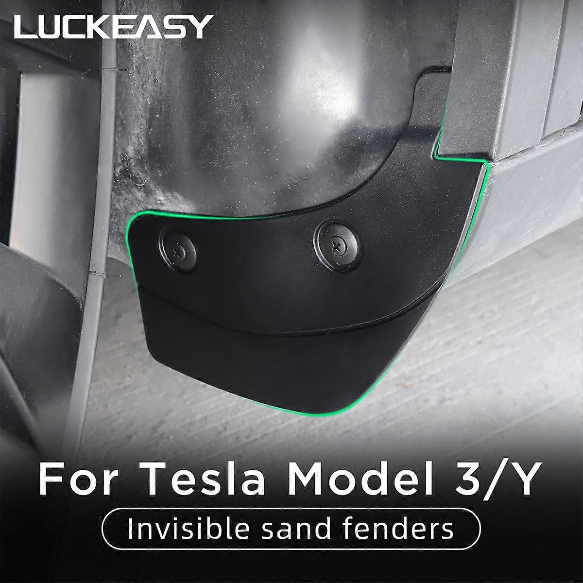 LUCKEASY For Tesla Model Y 2020-2024 Rear Wheel Mud Flaps Car ...