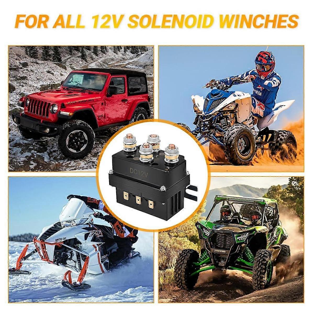 Winch Solenoid Relay Contactor 12V 500A Winch Relay Thumb Truck for ...